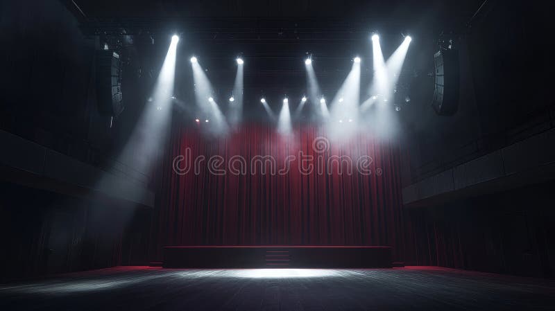 The Stage is Equipped with Beautiful Concert Stage Lighting, Produced ...