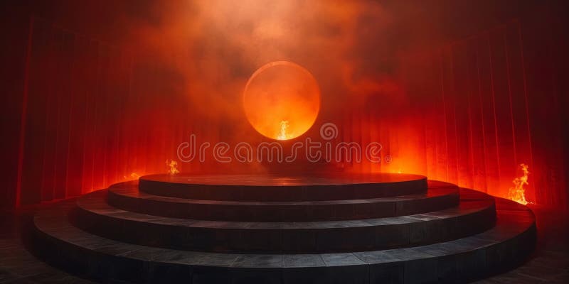 Stage Featuring Elegant Steps Leading Upwards, Creating a Sense of ...