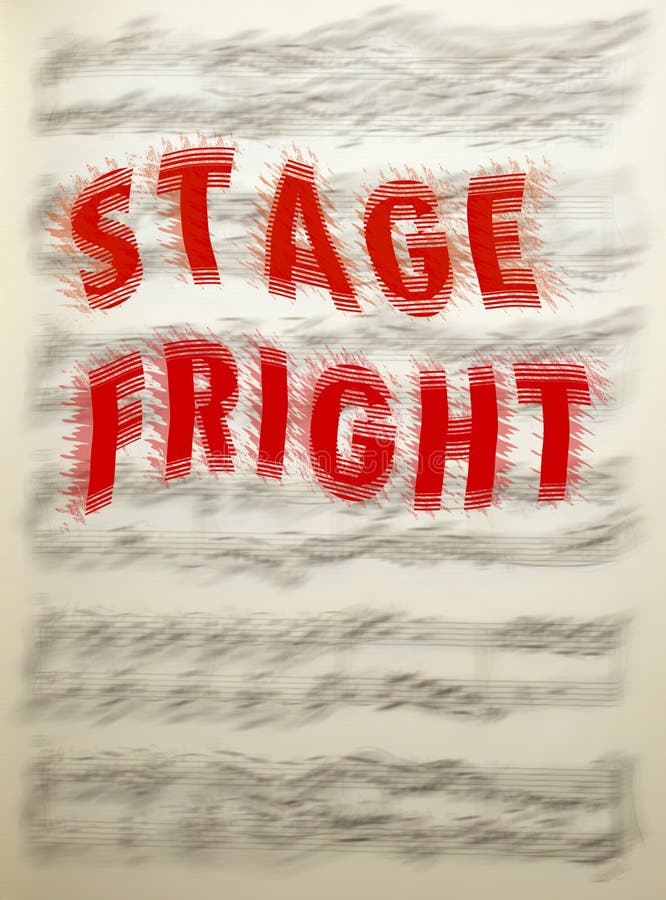 Stage Fright Nervous Moment Illustration Stock Illustration ...