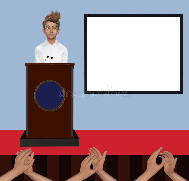 Stage Fright Nervous Moment Illustration Stock Illustration ...