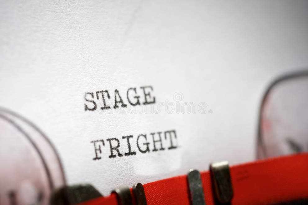 Stage fright text stock image. Image of shock, phobia - 285343889