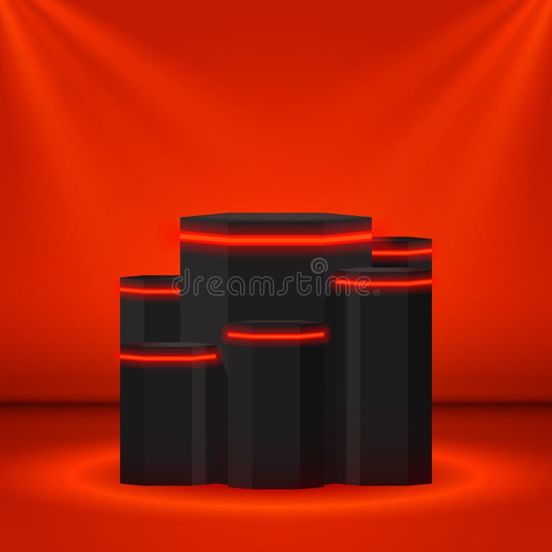 Neon Podium With Lighting, Stage Podium Scene. Stock Vector ... Neon Podium With Lighting, Stage Podium Scene. Stock Vector ...