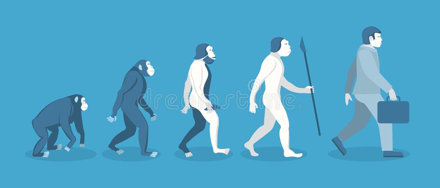 Evolution Human Worker Silhouette Stock Illustrations – 40 Evolution ...