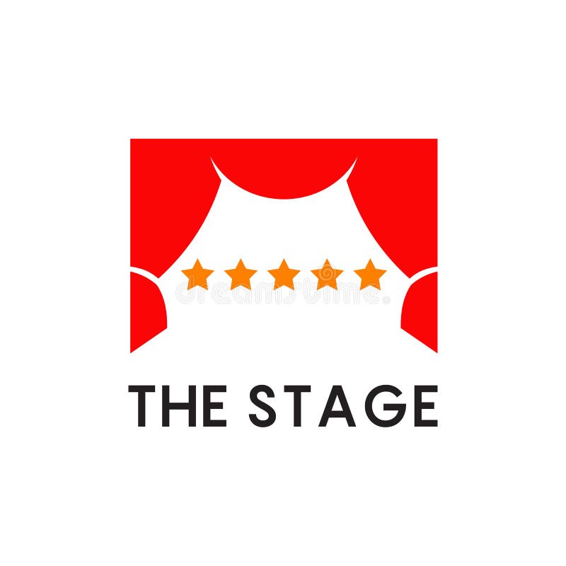Stage Icon Logo Design Template Stock Illustration - Illustration of ...