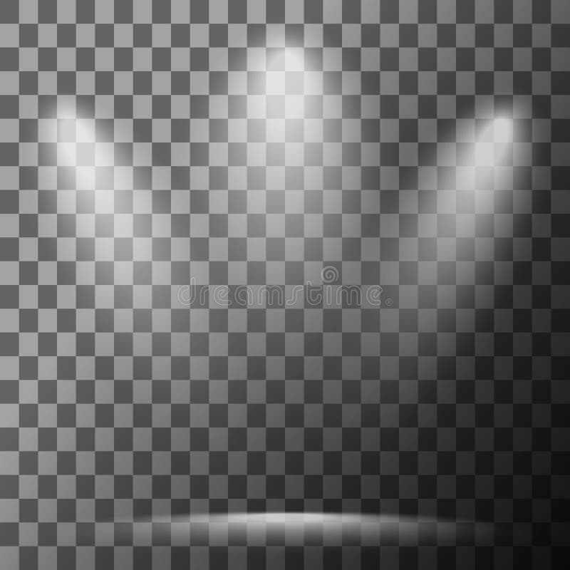 Scene Illumination. Cold Light Effect. Stage Illuminated Spotlight on ...