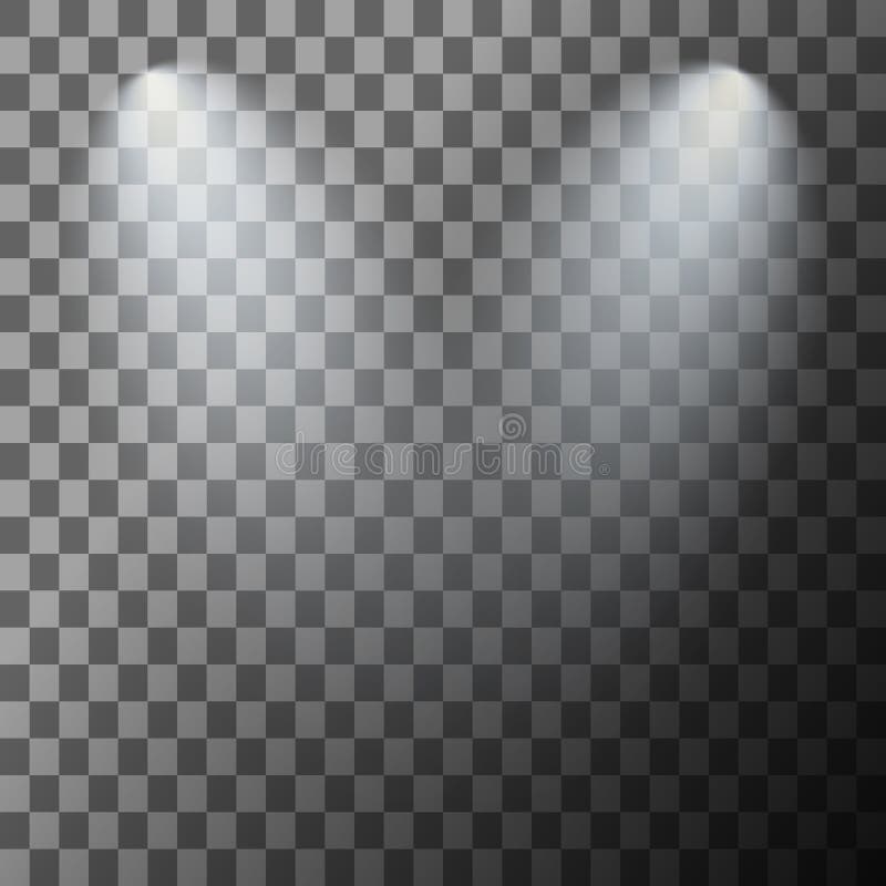 Scene Illumination. Cold Light Effect. Stage Illuminated Spotlight with ...