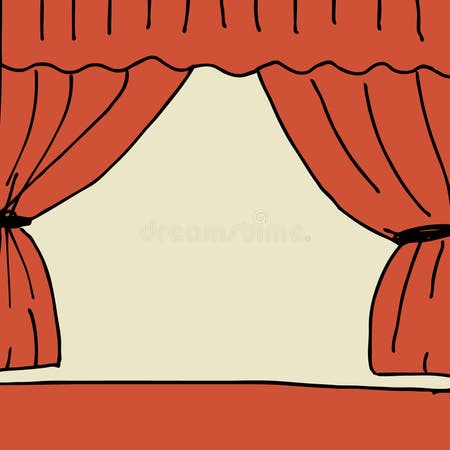 Stage stock vector. Illustration of entrance, cartoon - 32480363