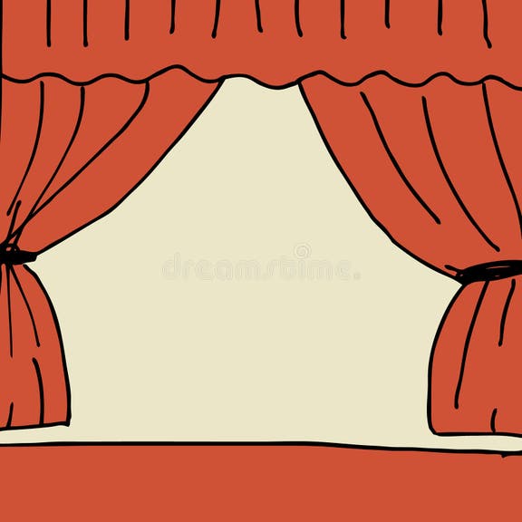 Stage stock vector. Illustration of entrance, cartoon - 32480363