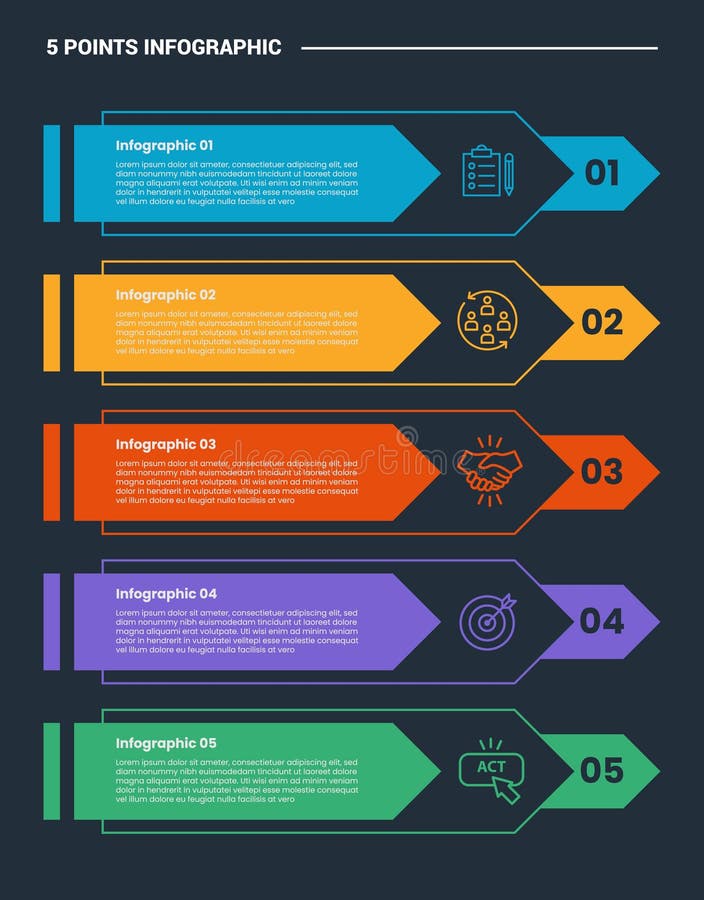 Stacked Arrows Process Infographic Stock Illustrations – 20 Stacked ...