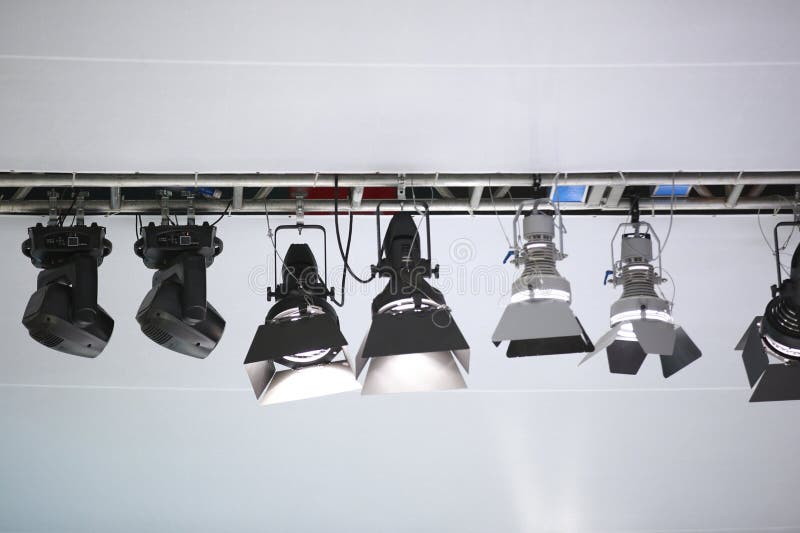 Stage lamps stock photo. Image of lamps, spotlight, colorful - 32247698