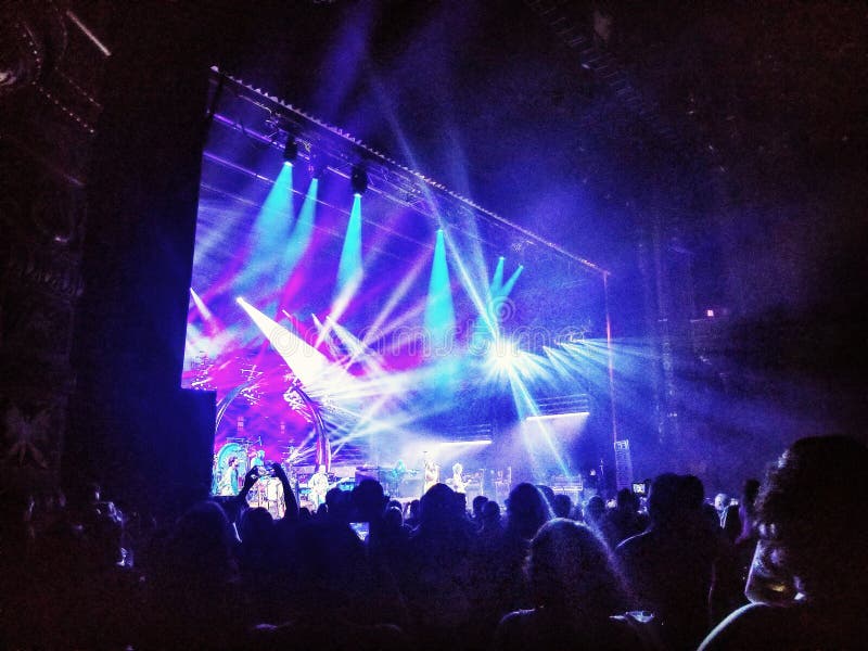 Stage light stock image. Image of neon, crowd, stage - 160787511