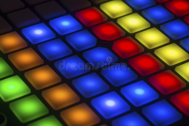 Stage light control panel stock image. Image of background - 69317963