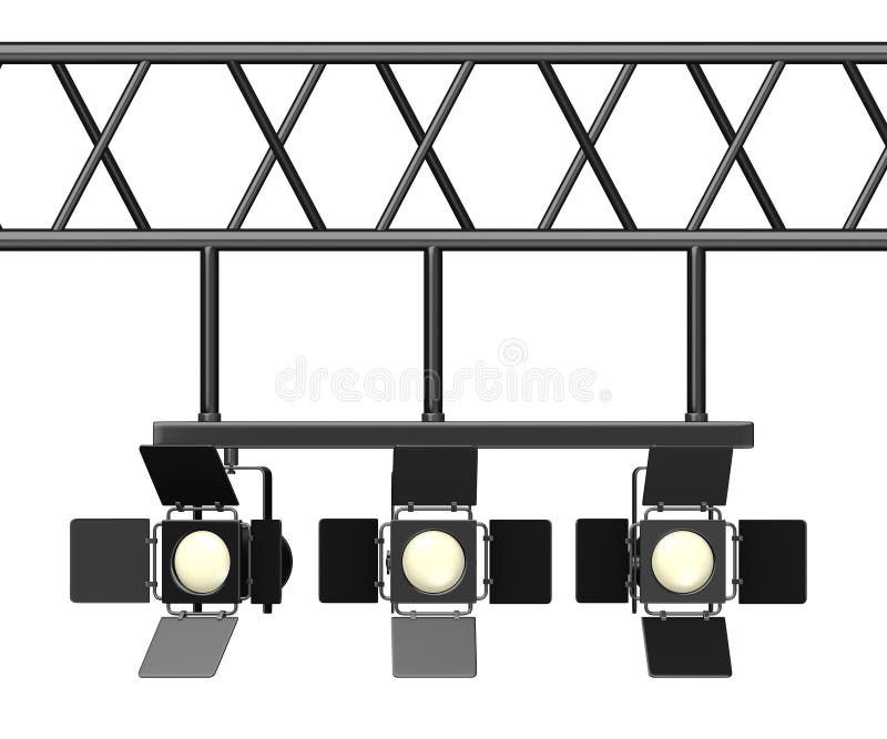Stage light on ramp stock illustration. Illustration of stage - 29796673