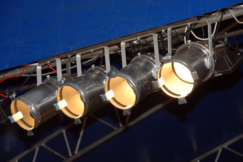 Stage Lighting stock image. Image of steel, prop, bulb - 3892981
