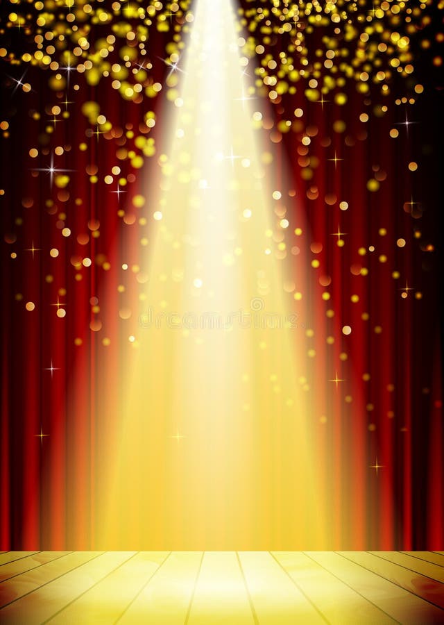 Stage Lighting Background with Spot Light Effects Stock Vector ...