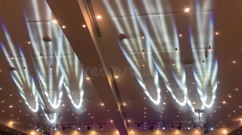Stage Lighting Equipment in Outdoor Wedding Party. Professional Concert ...