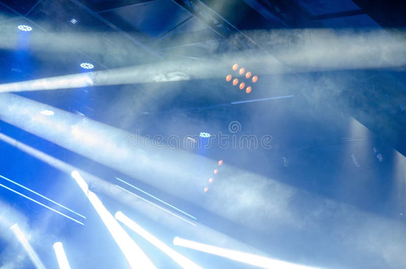 Stage Lighting Beams Smoke Effects Concert Venue Nightclub Stock Photos ...