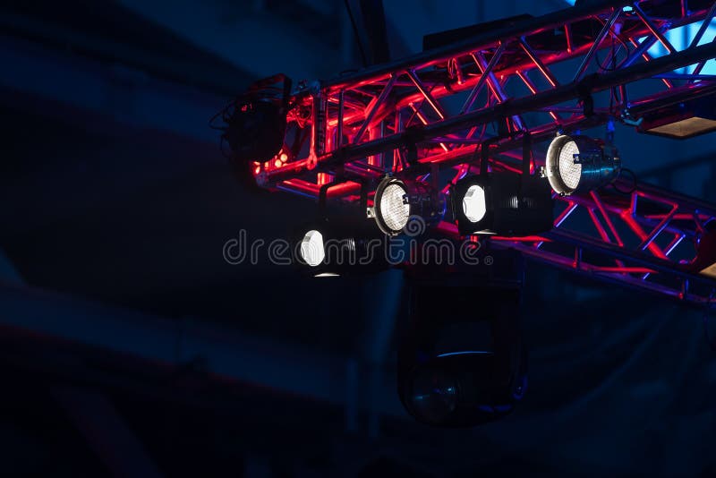 Stage lighting stock image. Image of festival, perform - 212458343