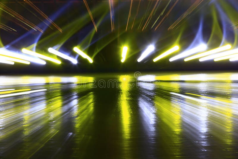 Stage Lighting Effect in the Dark, Close-up Pictures Stock Image ...