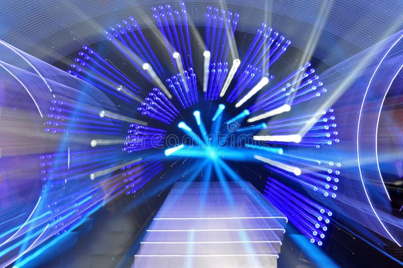 Stage Lighting Effect in the Dark, Close-up Pictures Stock Illustration ...