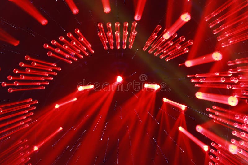 Stage Lighting Effect in the Dark, Closeup Photo Stock Photo - Image of ...