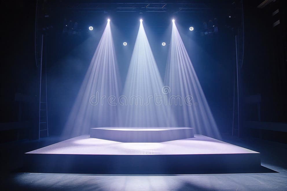 Stage Lighting Effect in the Dark, Stage Lighting Effect in the Dark Stock Illustration ...