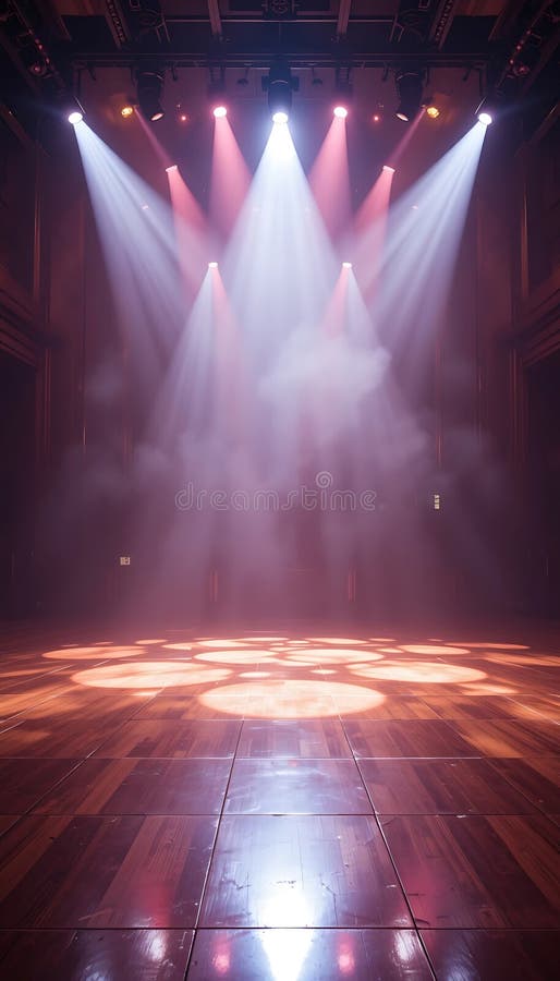 Stage Lighting and Fog Create Dramatic Atmosphere in a Concert Hall ...