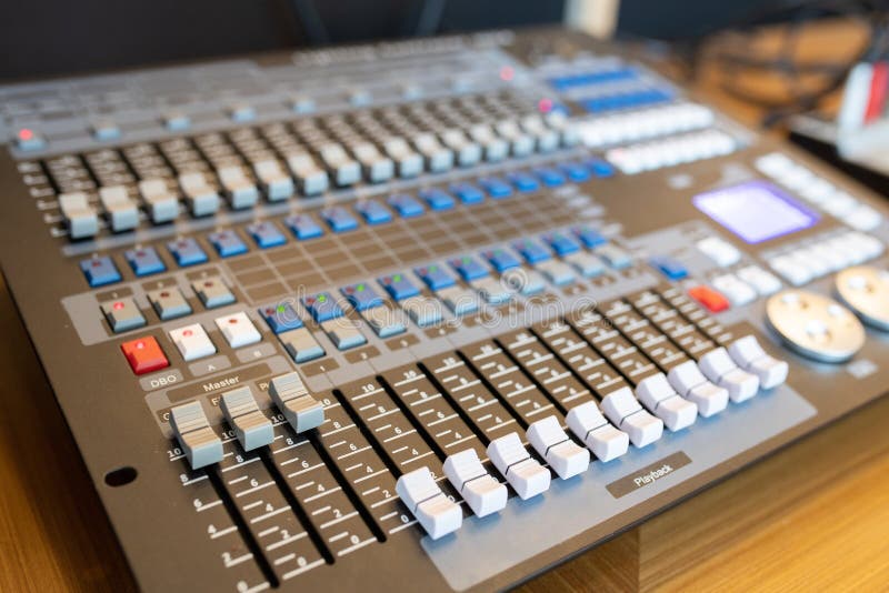 Stage Lighting Remote Control Equipment Professional Mixing Panel Stock ...