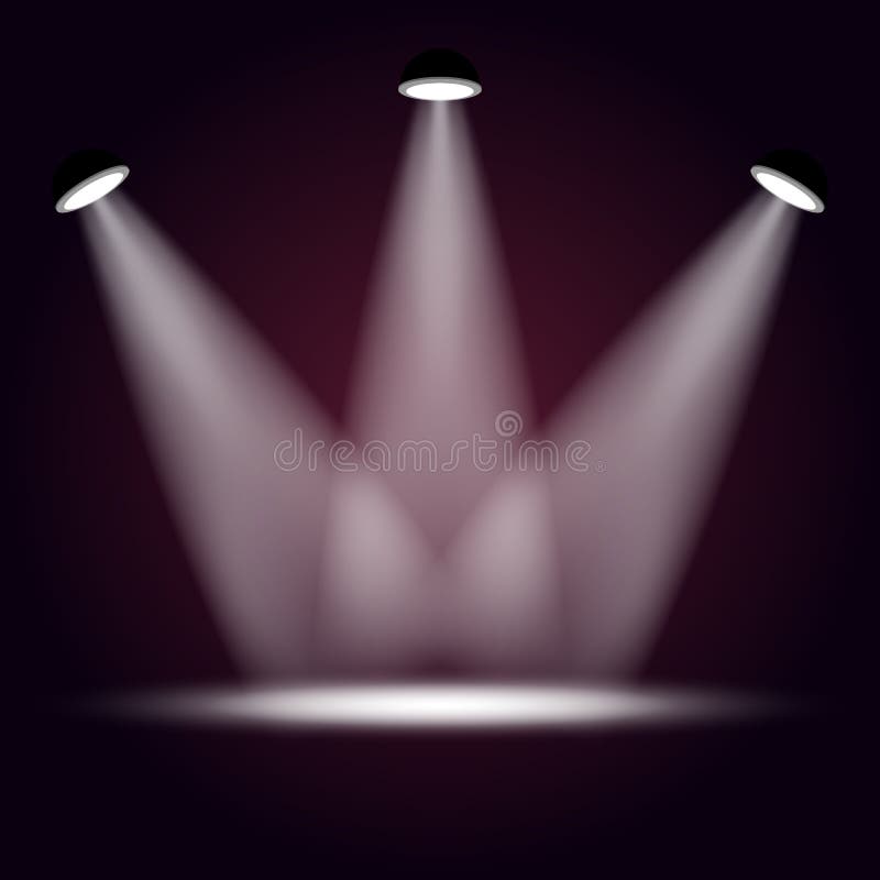 Stage lighting stock vector. Illustration of abstract - 64587623