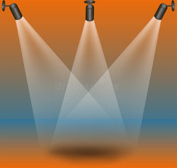 Stage lights stock vector. Illustration of circus, backdrop - 11123455