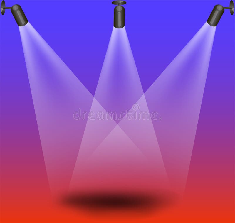 Stage lights stock vector. Illustration of design, modern - 13280293