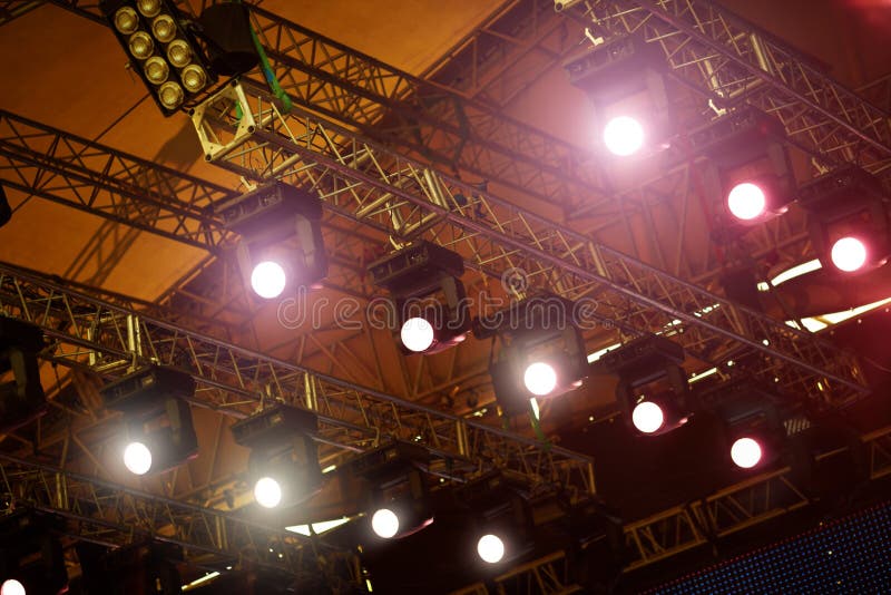 Stage Lights stock image. Image of equipment, glowing - 16369929