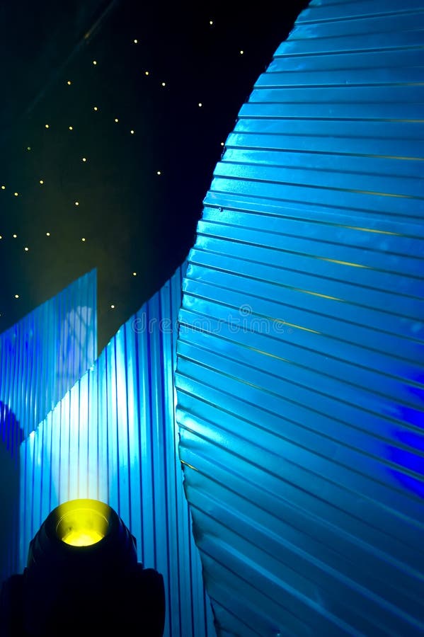 Stage blue lights stock photo. Image of pretty, decorate - 17636768