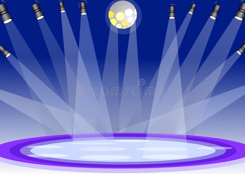Stage lights stock vector. Illustration of light, lights - 7116654