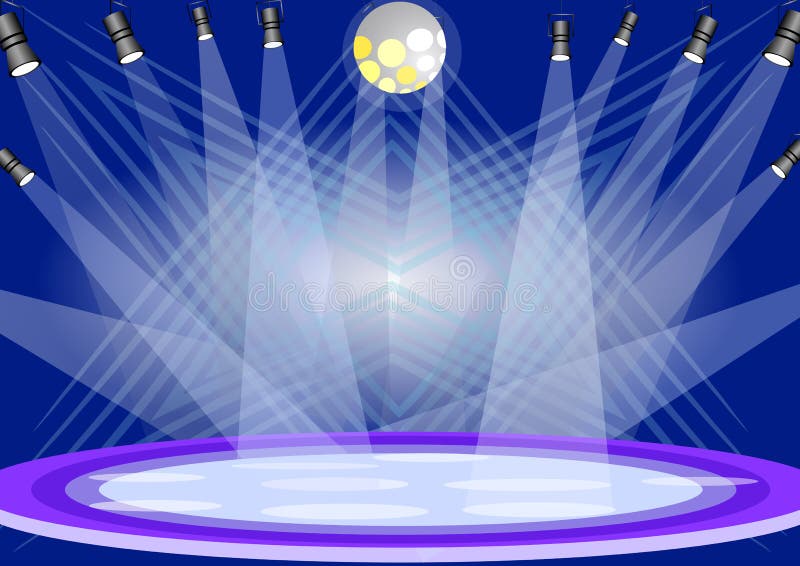 Stage lights stock vector. Illustration of light, lights - 7116654