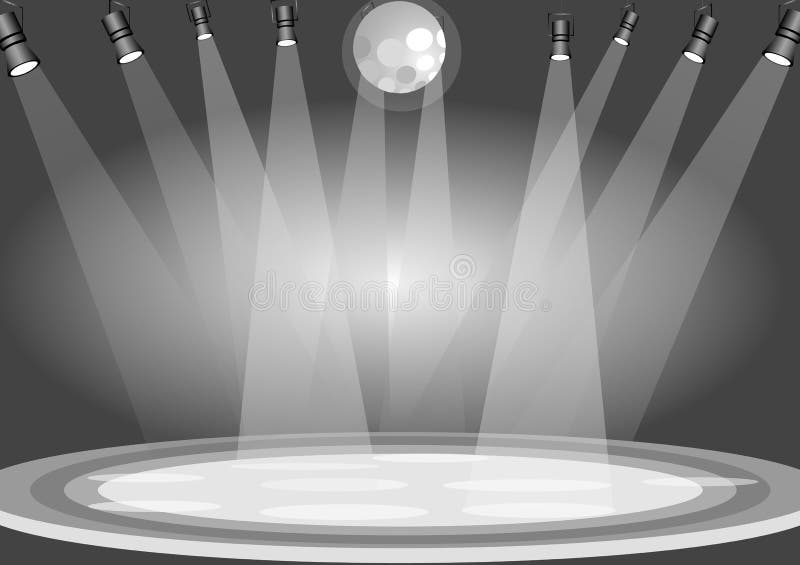 Stage lights stock vector. Illustration of light, lights - 7116654