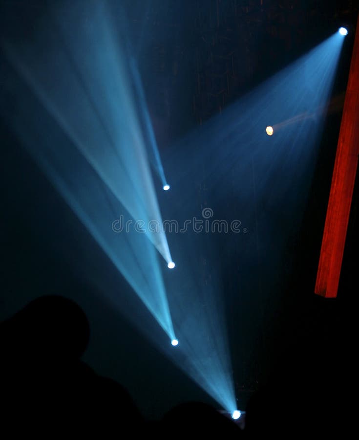 Colorful lights in a stage stock photo. Image of event - 10023182