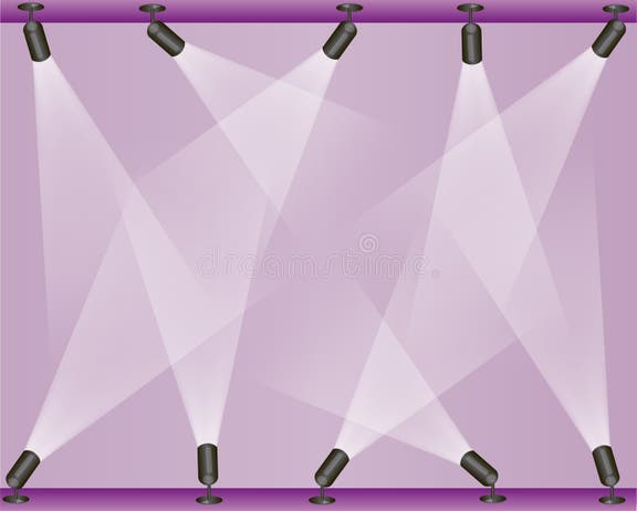 Stage lights stock vector. Illustration of entertainment - 8026245