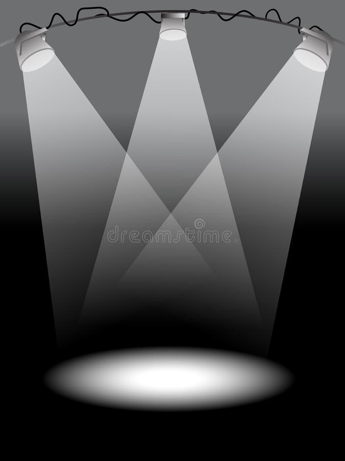 Stage lights stock vector. Illustration of design, modern - 13280293