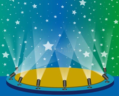 Stage lights stock vector. Illustration of entertainment - 9483272