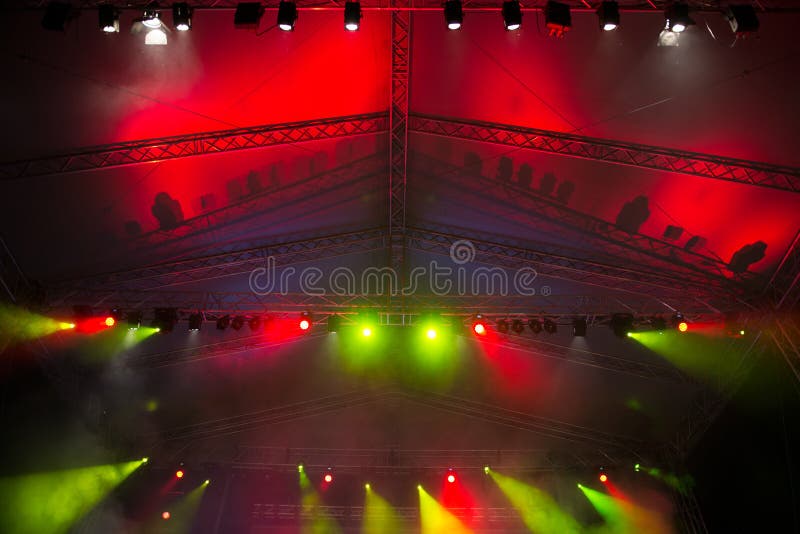 Stage lights stock photo. Image of lamp, electric, industry - 35610186
