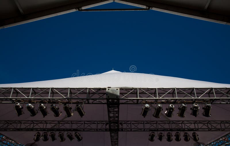 Stage Lights And Canopy Picture. Image: 3859561