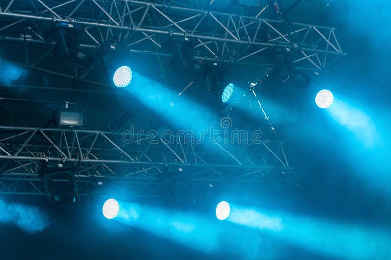 Stage lights on concert stock photo. Image of festival - 179137332