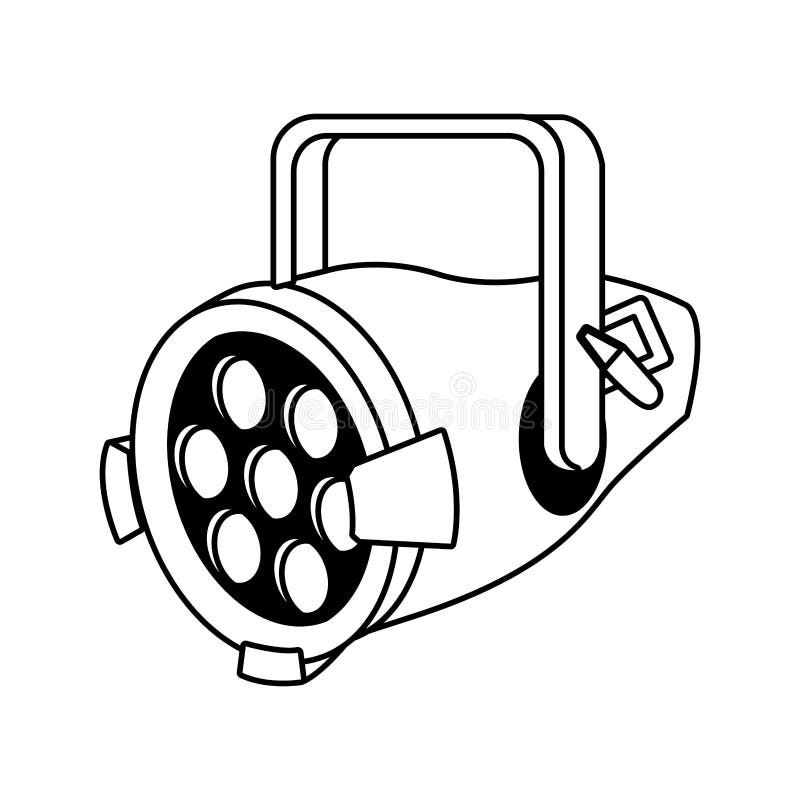 Stage Lights Icon, Flat Design Stock Vector - Illustration of design ...