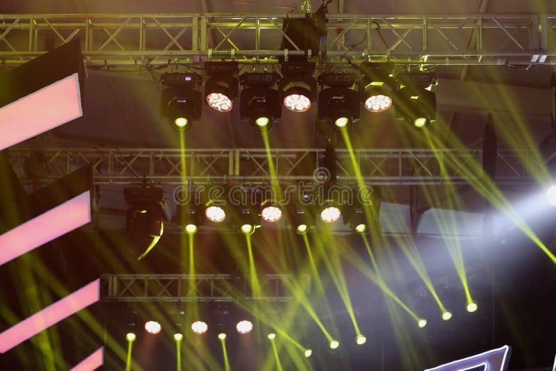 Stage Lights Illumination stock photo. Image of effect - 33682376