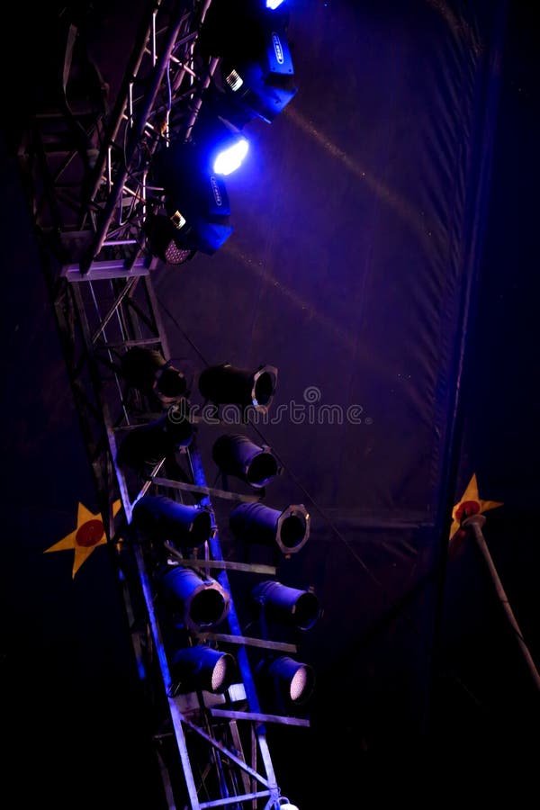 Stage Lights stock image. Image of bright, stage, equipment - 91806833