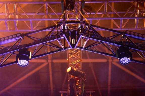 Stage lights stock photo. Image of spotlight, closeup - 82625012