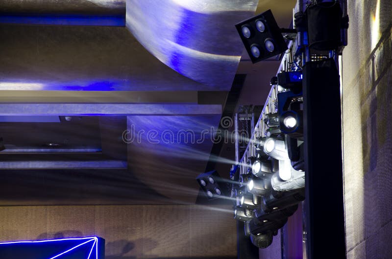 Stage Lights stock image. Image of stand, stage, iron - 70114681