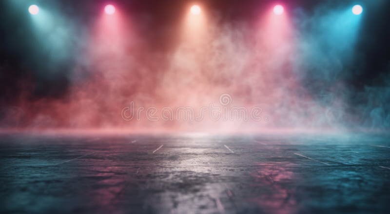 Stage Lights and Smoke stock image. Image of light, lighting - 328252177