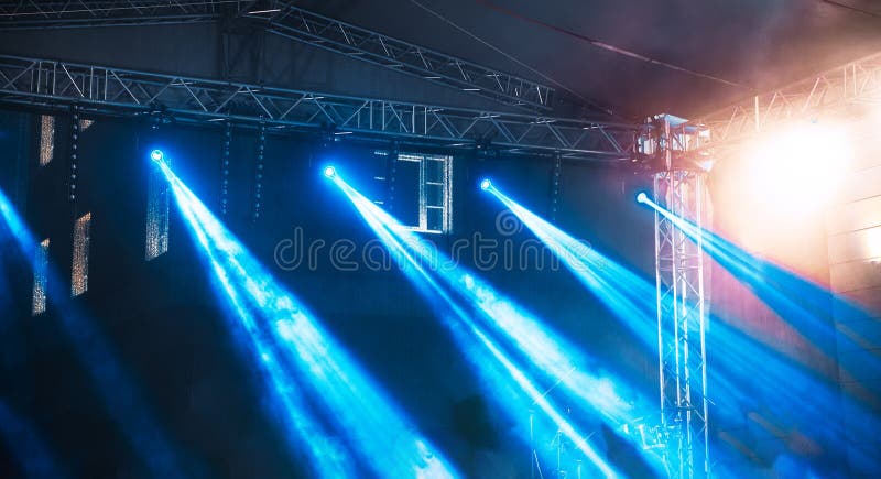 Stage Lights. Soffits. Concert Light. Orchestra Concert Stock Image ...